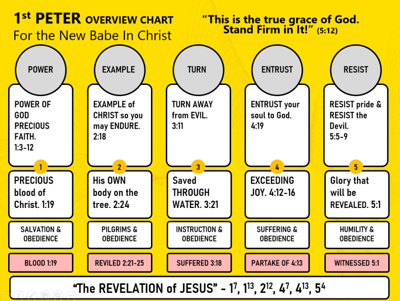 1Peter Overview chart | Borger church of Christ @ Franklin & Juniper