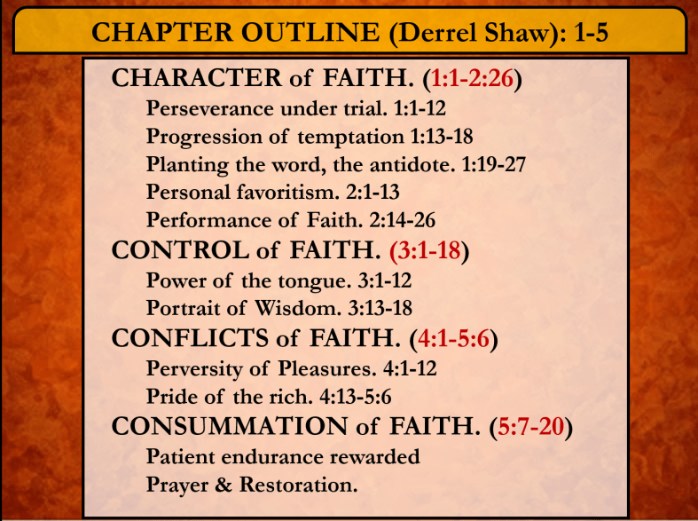 a Study on the book of JAMES | Borger church of Christ @ Franklin & Juniper